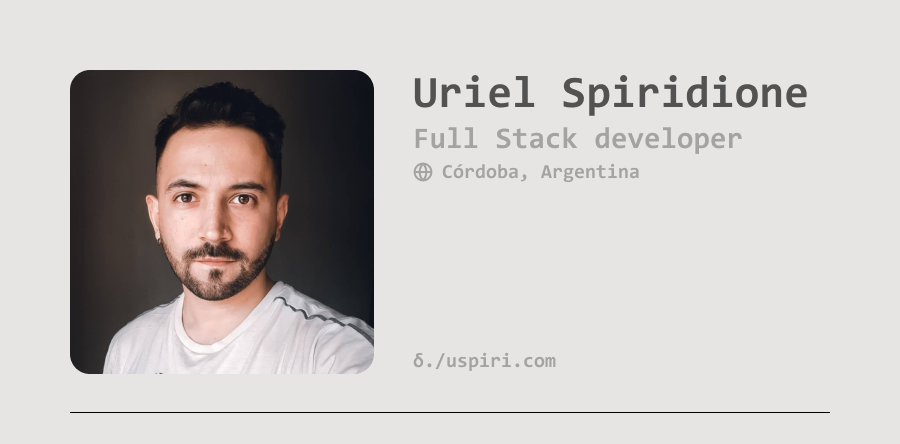 Uriel Spiridione | Desarrollador Full Stack y Líder de equipo